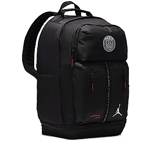 Nike Jordan PSG Paris Saint Germain Backpack (Black, Large)