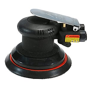 Professional Heavy Duty 5" Dual Action Random Orbit Air Sander, Orbital Pneumatic Palm Sander -Composite Design, Low Vibration