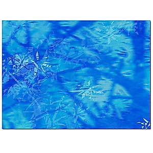 Area Rugs for Living Room, 4' x 6' Blue Tree Shadow Plush Microfiber Throw Carpet, Mottled Modern Abstract Art Aesthetics Bedroom Floor Mat Kitchen Runner Non Slip Bathroom Rug