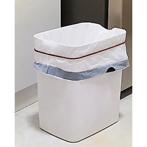 ONLYKXY 5pcs Trash Can Elastic Rope Multifunction Rubber Band to Hold Bag in Place Cabinet Loop Strap Box Holder Homewares for Garbage Liner Home Office Kitchen Indoor Outdoor Picnic Party (Brown)