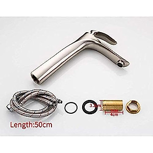 Kitchen Taps Single Lever Bath Faucet Brass Sink Faucet Deck Mounted Single Lever Bath Hot Cold Water Mixer Sink Faucet