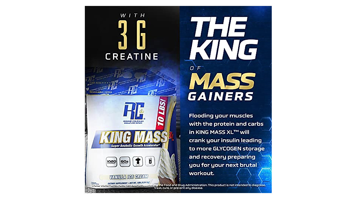 Ronnie Coleman King Mass XL Protein Powder for Muscle Gain