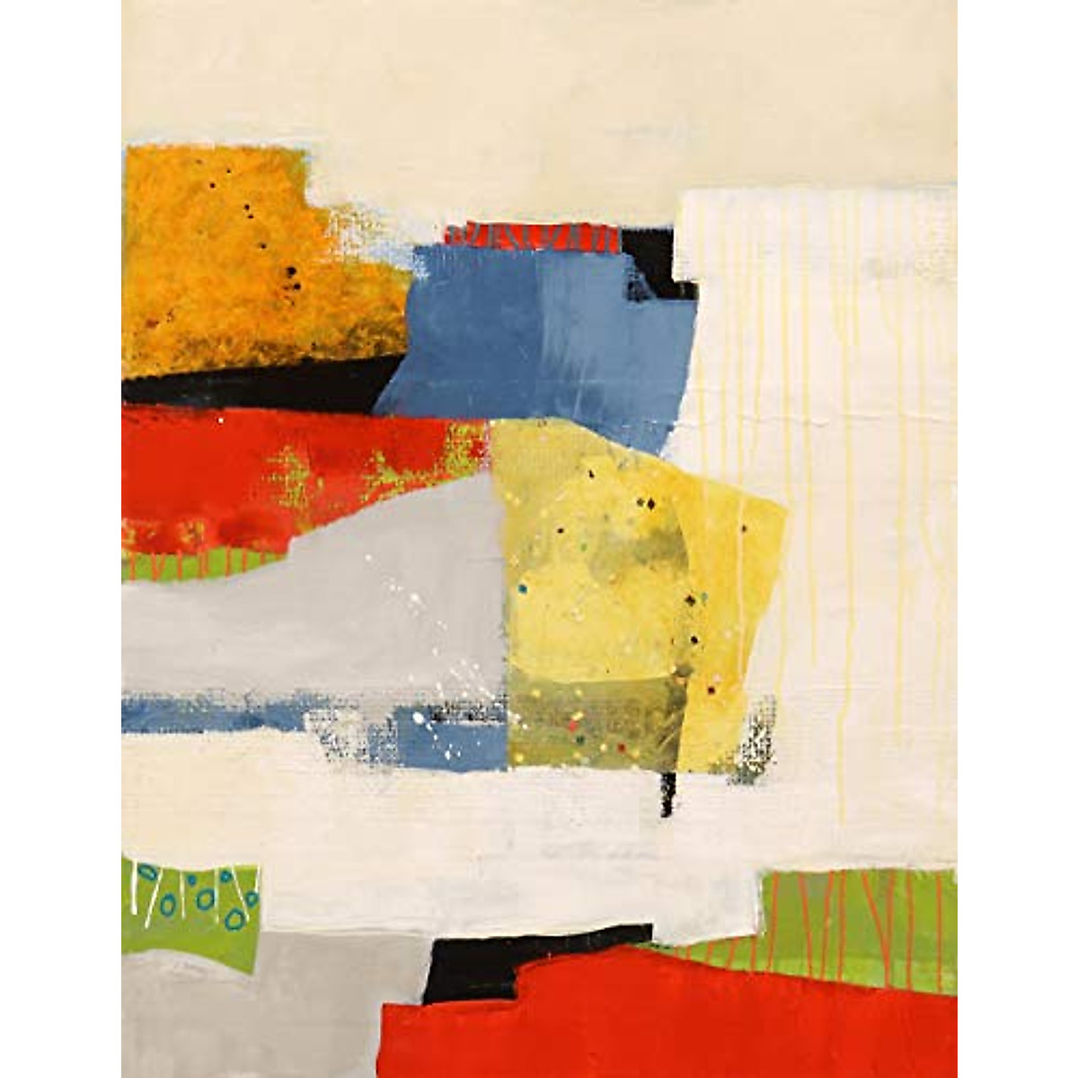 Chasing Dreams I, by Martha Braun, Mixed Media, 30" x 24"