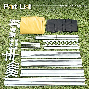 FINFREE Carport 10 x 20 ft Heavy Duty Carport with 4 Sandbags, Car Canopy for Auto, Boat & Market Stall, Adjustable Height from 9.5 ft to 11 ft,Beige