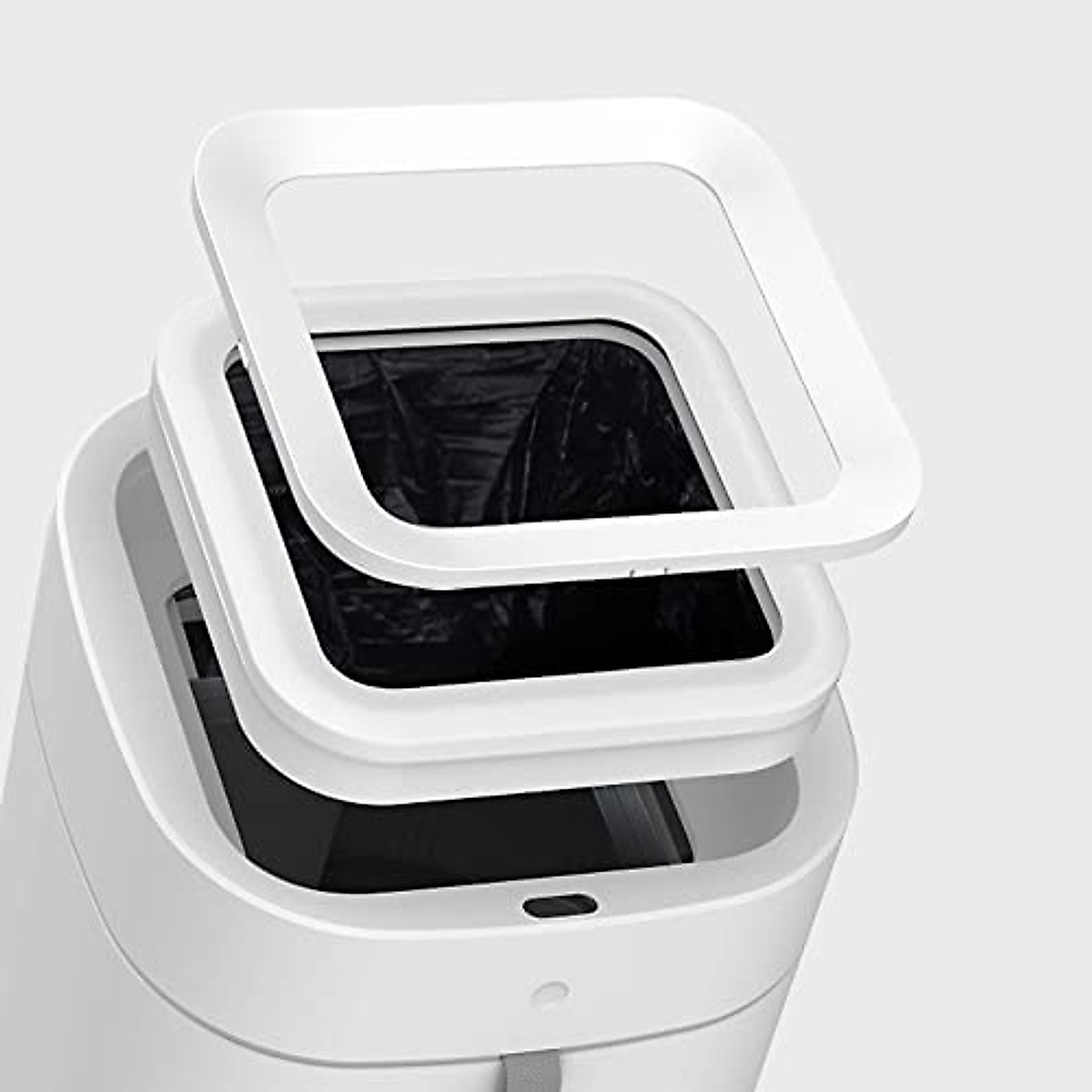 townew T Air X White 3.5 Gallon Smart Trash Can | Diaper Pail | Self-Sealing, Motion Activated, Rechargeable, Small