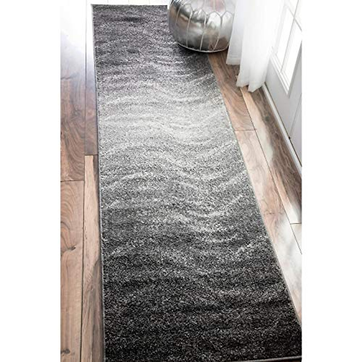 nuLOOM Julene Abstract Waves Area Rug, 5' x 8', Grey