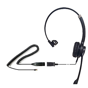 IPD IPH-255 Phone Headset with Noise cancelling Microphone for Office and call center-Compatible with Avaya 1608 1616 9601 9608 9611 9611G 9620 9621 9630 9631 9640 9641 9650 9670 J139 J159 J169 J179