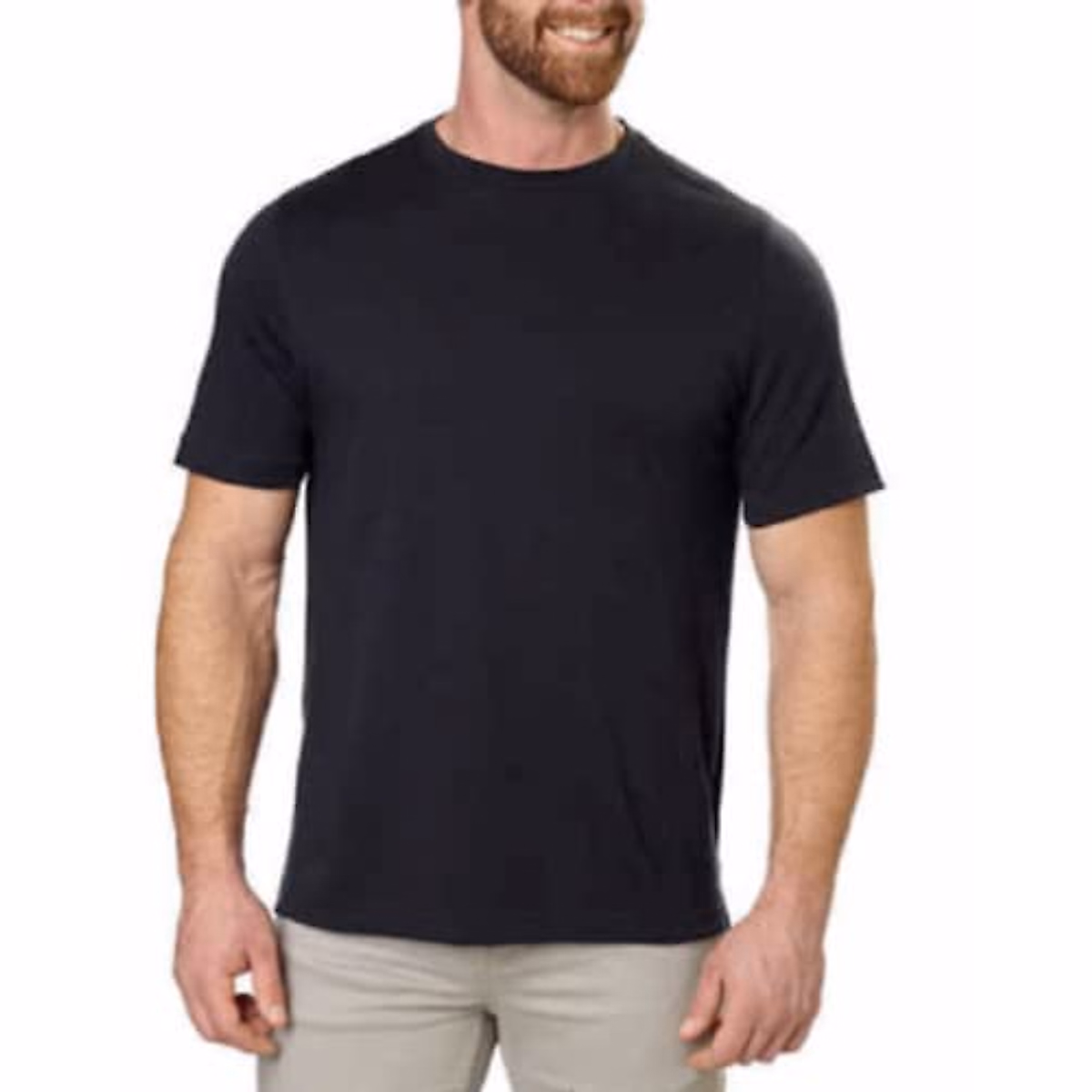 Kirkland Signature Men's Short Sleeve Peruvian Pima Cotton T-Shirt (as1, Alpha, m, Regular, Regular, Black, Medium)