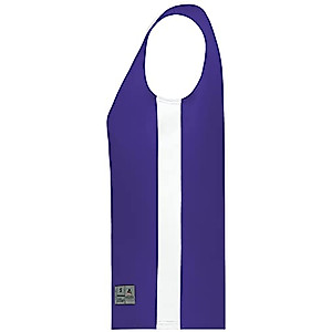 Augusta Sportswear Women's Standard Ladies Match-Up Basketball Jersey, Purple/White, 2XL