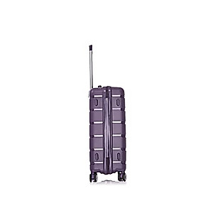 Rockland Pasadena Hardside Spinner Wheel Luggage, Purple, 19", 23", 27"