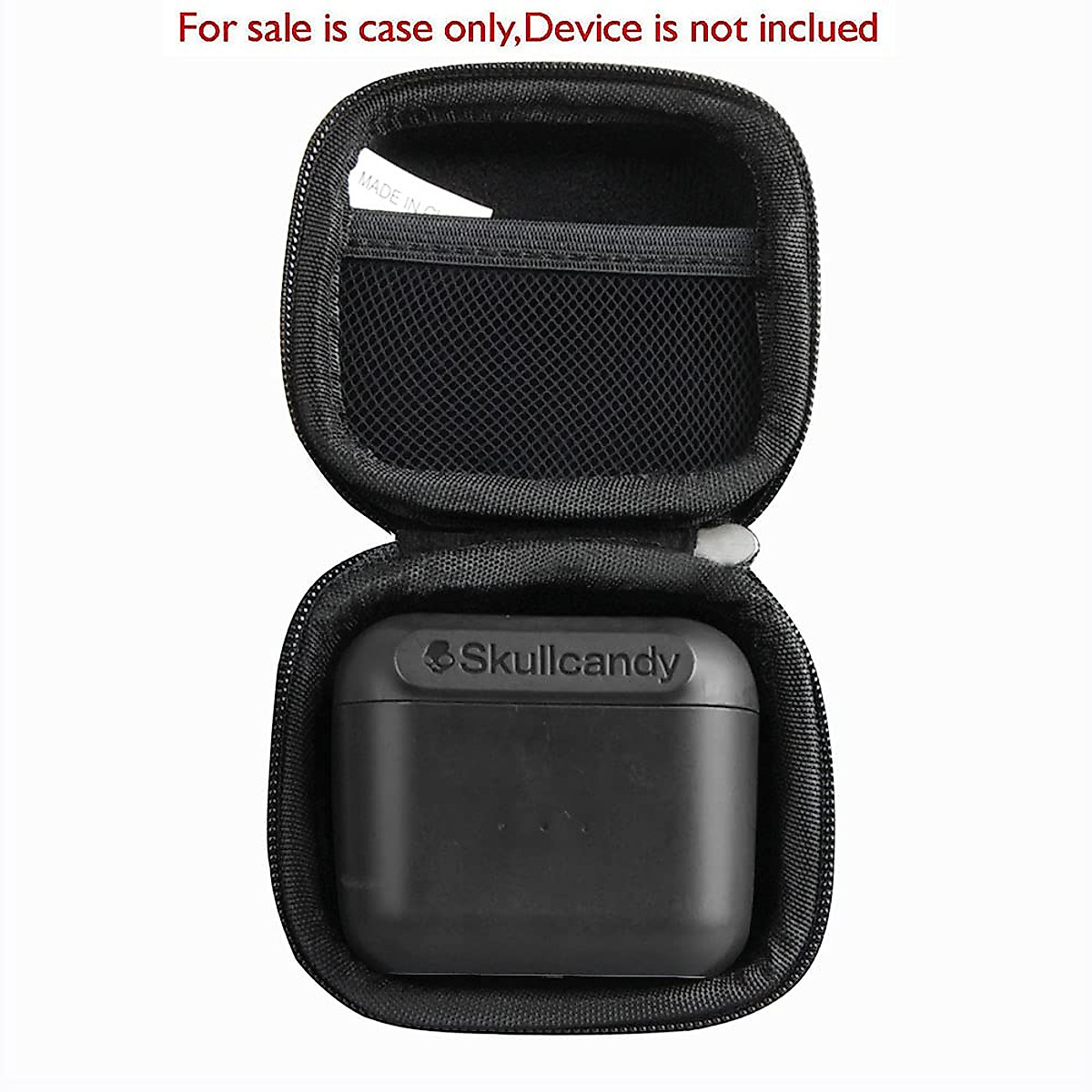 Hermitshell Travel Case for Skullcandy Indy True Wireless in-Ear Earbud (Only Case) (Red)