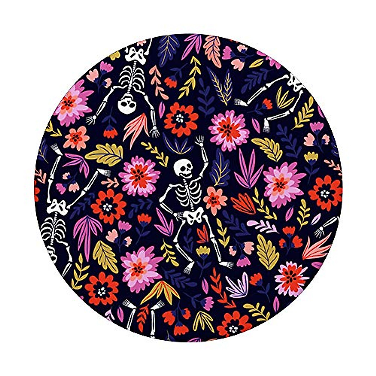 Floral Skeleton Aztec PopSockets PopGrip: Swappable Grip for Phones & Tablets