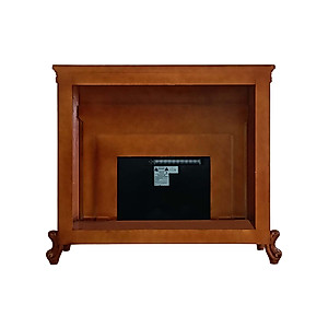 Electric Fireplace Infrared Heater in Honey Finish