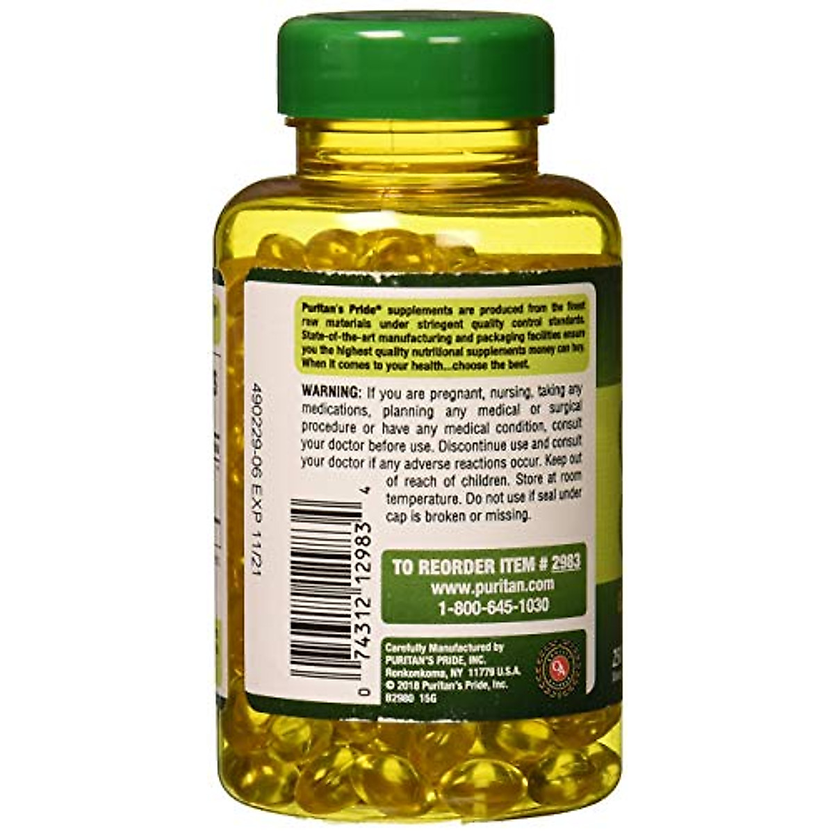 Puritans Pride Garlic Oil, 5000 Mg, 250 Count