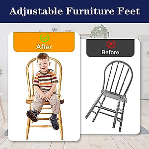 COIDEA 1/4" Thread Furniture Feet Levelers, 12 PCS Adjustable Furniture Feet Threaded Screw in, Leveling Feet Screw On Furniture Glide Leveling for Table, Cabinets, Chairs, Stool Legs(1/4"-20)