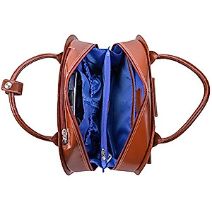 McKlein Women's EDGEBROOK Wheeled Non-Detachable Briefcase, Brown, 17"x6"x13.5"