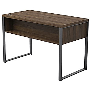 Coaster Furniture Pattinson 3-Drawer Aged Walnut and Gunmetal Writing Desk 47.25" W X 23.5" D X 30" H 803370