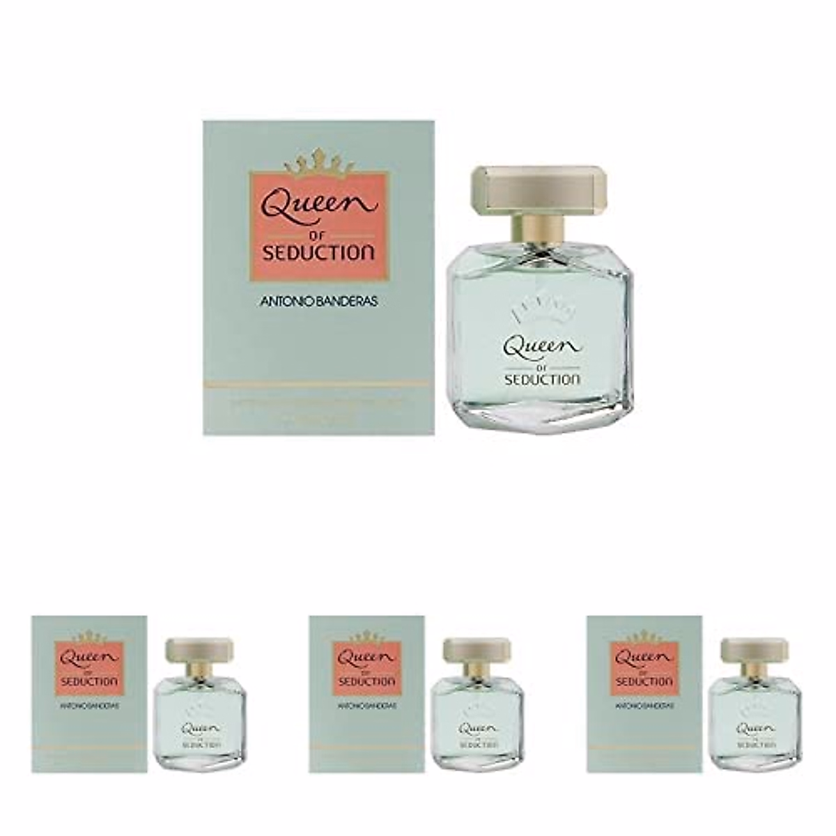 Antonio Banderas Queen Of Seduction 2.7 oz Eau De Toilette Spray For Women (Pack of 4)