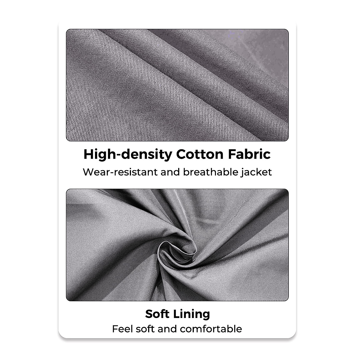 WenVen Men's Casual Canvas Cotton Military Utility Jacket (Light Grey,2XL)