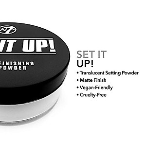 W7 Set It Up Loose Setting Powder - Weightless Translucent Blurring Powder For All Skin Tones