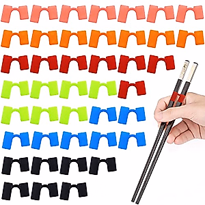 42 Pcs Chopstick Helpers Reusable Training Chopsticks Hinges Connector Plastic Training Chopstick Learn Practice Chopsticks Trainer for Beginner Trainers