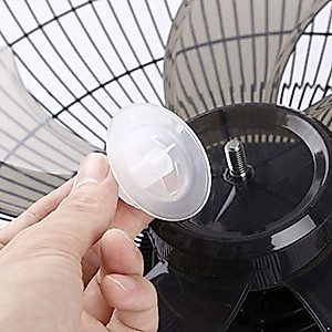 YiZYiF Universal Plastic 5 Leaves Fan Blade Household Standing Pedestal Fan Table Fanner Replacement Part General Accessories Black 16 inches