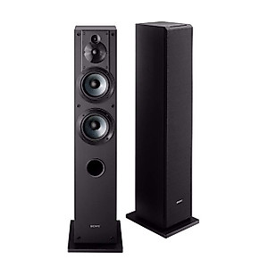 Sony SS-CS3 3-Way 4-Driver Floor-Standing Speaker - Pair (Black)
