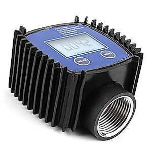 Oumefar 1" Turbine Flowmeter Inline Flow Sensor Meter Pipeline Water Flow Gauge Male Thread Plastic Flow Measurement Tools