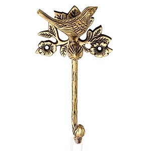 Stylentdecor STYLENT Decor Solid Brass Bird Antique Towel Hook Bathroom Accessories Retro Bathroom Hardware Bird Cloth Hook Wall Mounted Vintage (Brass Antique)