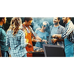 Jforest Blackstone Push-Pull Griddle Cover Lid with Bakelite Handle, Powder Coated Steel, Blackstone Griddle Cover Lid, Blackstone Hard cover lid, Matte Black (36 inch)