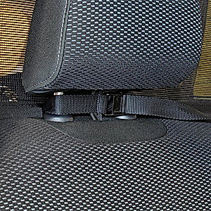 BUSHWHACKER USA Deluxe Dog Barrier 50" Wide - Ideal for Smaller Cars, Trucks, and SUVs CUVs - Pet Restraint Car Backseat Divider Vehicle Gate Cargo Area Travel Trunk Mesh Net Screen Barricade Shield