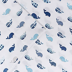 MI ZONE Printed Sheets, Twin, Blue