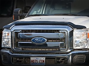 WeatherTech Custom Fit Stone & Bug Deflector for Ford Explorer, Dark Smoke