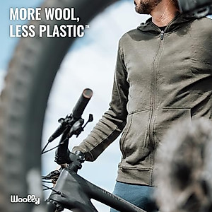 Men's Merino Pro-Knit Zip Hoodie By Woolly | RWS Certified | Warm, Soft, Seattle Designed - Charcoal Grey - XL