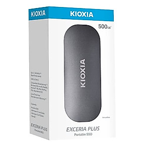 KIOXIA Exceria Plus Portable SSD Memory Card - External Solid-State-Drive, USB 3.1 Typ-C 4k Video Recording, Pink, 500 GB
