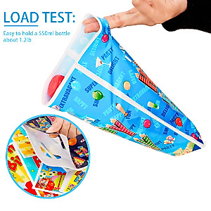 HABILE 120 plastic birthday party gift bags, thick gift bags with handles, and shiny plastic party candy bags, suitable for various holiday parties