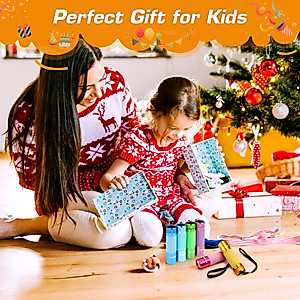 EverBrite 6-Pack Mini Flashlights, Glow in Dark Flashlights, Aluminum LED Flashlights Party Favors Assorted Colors for Camping, Hiking, Indoor, 18XAAA Batteries Included