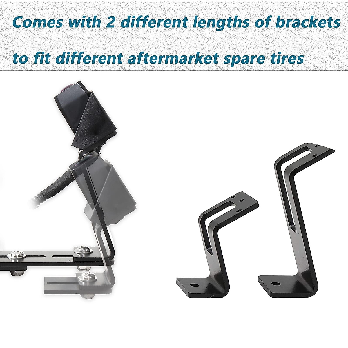 EWAY Classic 3.0 Adjustable Spare Tire Backup Camera for Jeep Wrangler JK JKU Rubicon Sahara Sport Unlimited 2007-2018, Heavy-Duty Metal Housing Rear View Reverse Parking Off-Road Wheel Mount Camera