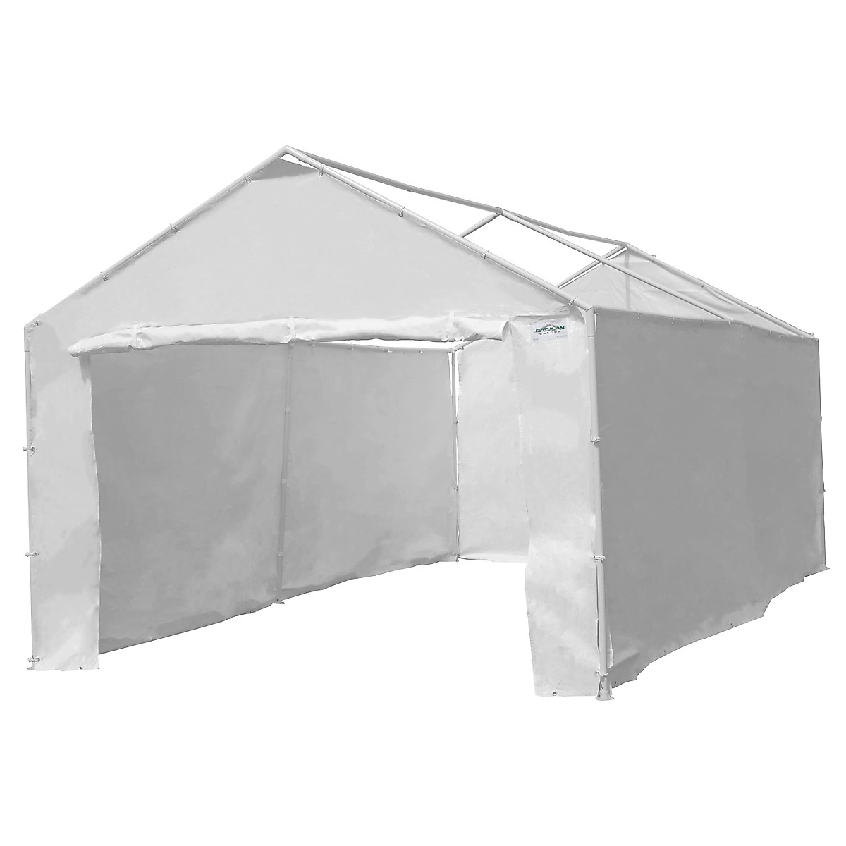 Caravan Canopy 12000211010 Side Wall Kit for Domain Carport, White (Top and Frame Not Included)
