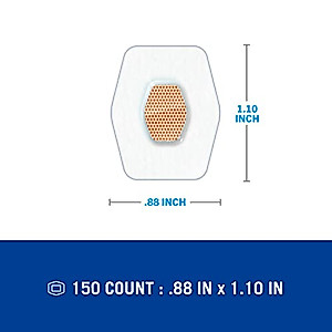 Nexcare Waterproof Clear Bandages, Covers And Protects, 360 Degree Seal Around The Pad Offers Protection Against Water, Dirt, And Germs, 0.88 x 1.1 in, 50 Count(Pack of 3)