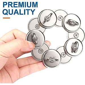 E BAVITE Magnetic Hooks, 100 LB（45KG） Heavy Duty Neodymium Magnet Hooks with Countersunk Hole Eyebolt, Perfect for Home, Kitchen, Workplace, Office and Garage, 20 Packs
