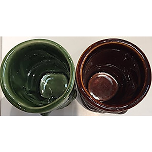 Chiefly Hawaiian Love and Happy Tiki God Shot Glass Set of 2 pieces