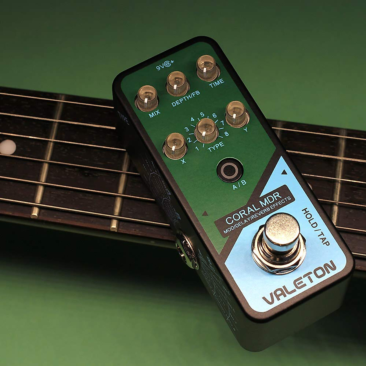 Valeton Coral MDR Digital Chorus Modulation Delay Reverb Multi Effects Guitar Pedal