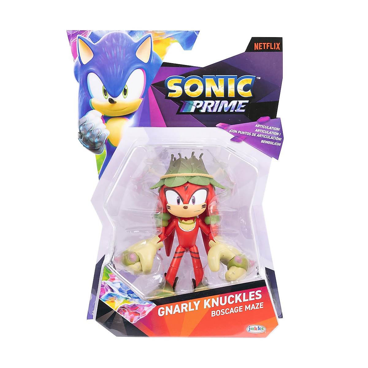 Sonic Prime 5" Articulated Action Figure - Knuckles The Dread