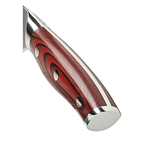 Ergo Chef Santoku with Hollow Grounds Crimson Series Knife with G10 Handle