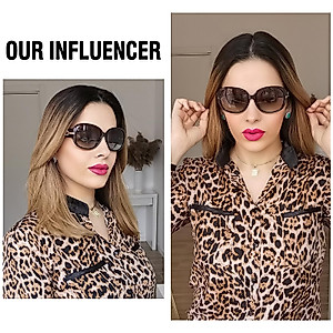 DUCO Classic Sunglasses for Women Jackie O Sun Glasses Wide Shades Designer Style 100% UV Protection 6214