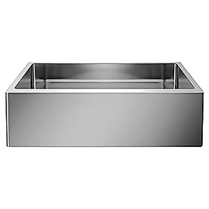BLANCO 522213 32" QUATRUS R15 Apron-Front Kitchen Sink, Stainless Steel