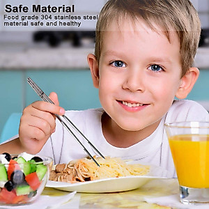 Chopsticks Reusable Metal Chopsticks 304 Stainless Steel Chopsticks Set Square Non-slip Dishwasher Safe Premium Quality Lightweight Reusable Chop Sticks Japanese Korean Laser Engraved 5 Pairs Gift Set