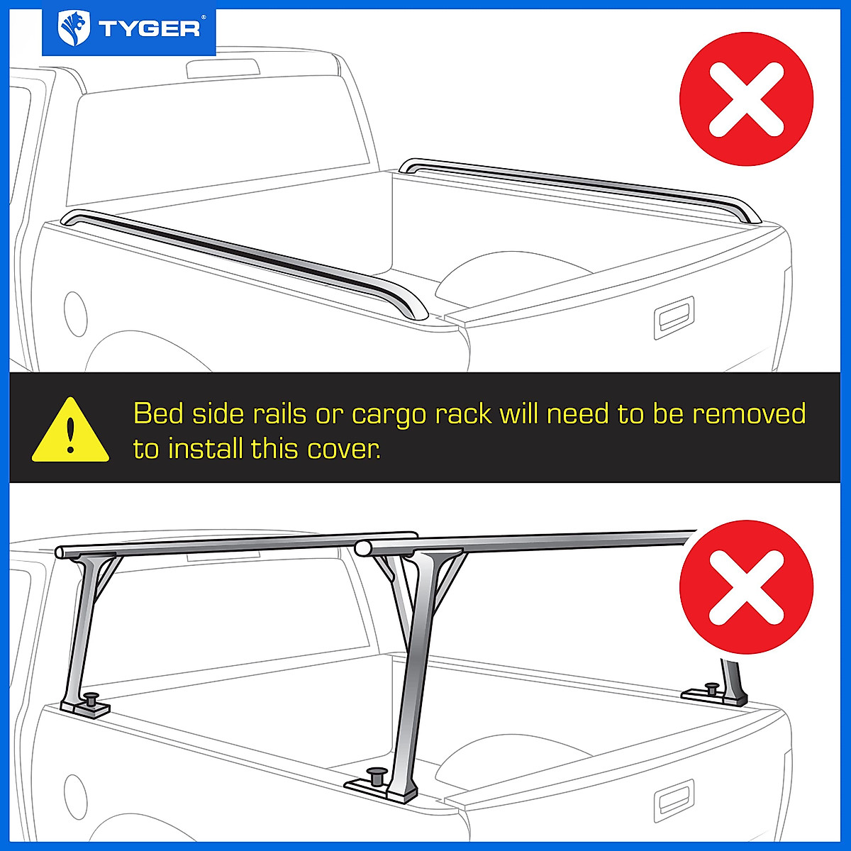 Tyger Auto T1 Soft Roll Up Truck Bed Tonneau Cover Compatible with 2004-2008 Ford F-150; 2005-2008 Lincoln Mark LT | Styleside 6.5' Bed (78") | TG-BC1F9020 , Black