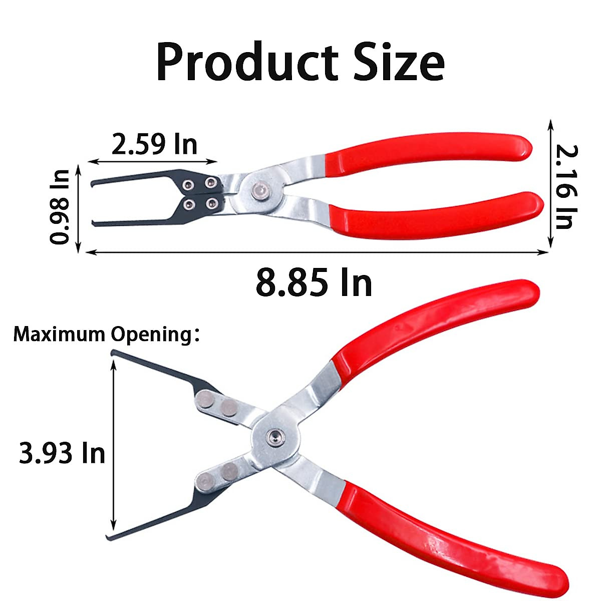 Relay Puller Pliers, Car Relay Disassembly Clamp, Battery Terminal Fuse Extraction Remover Tool, Metal Steel Automotive Pliers, Universal Vehicle Repair Accessories